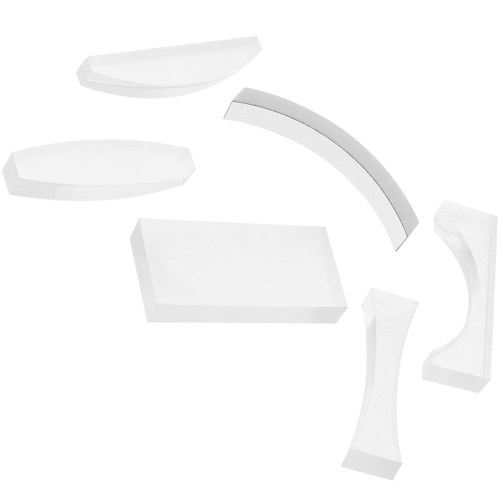 Optical Lens Set Physical Concave Convex Glass Prism for Physics ...