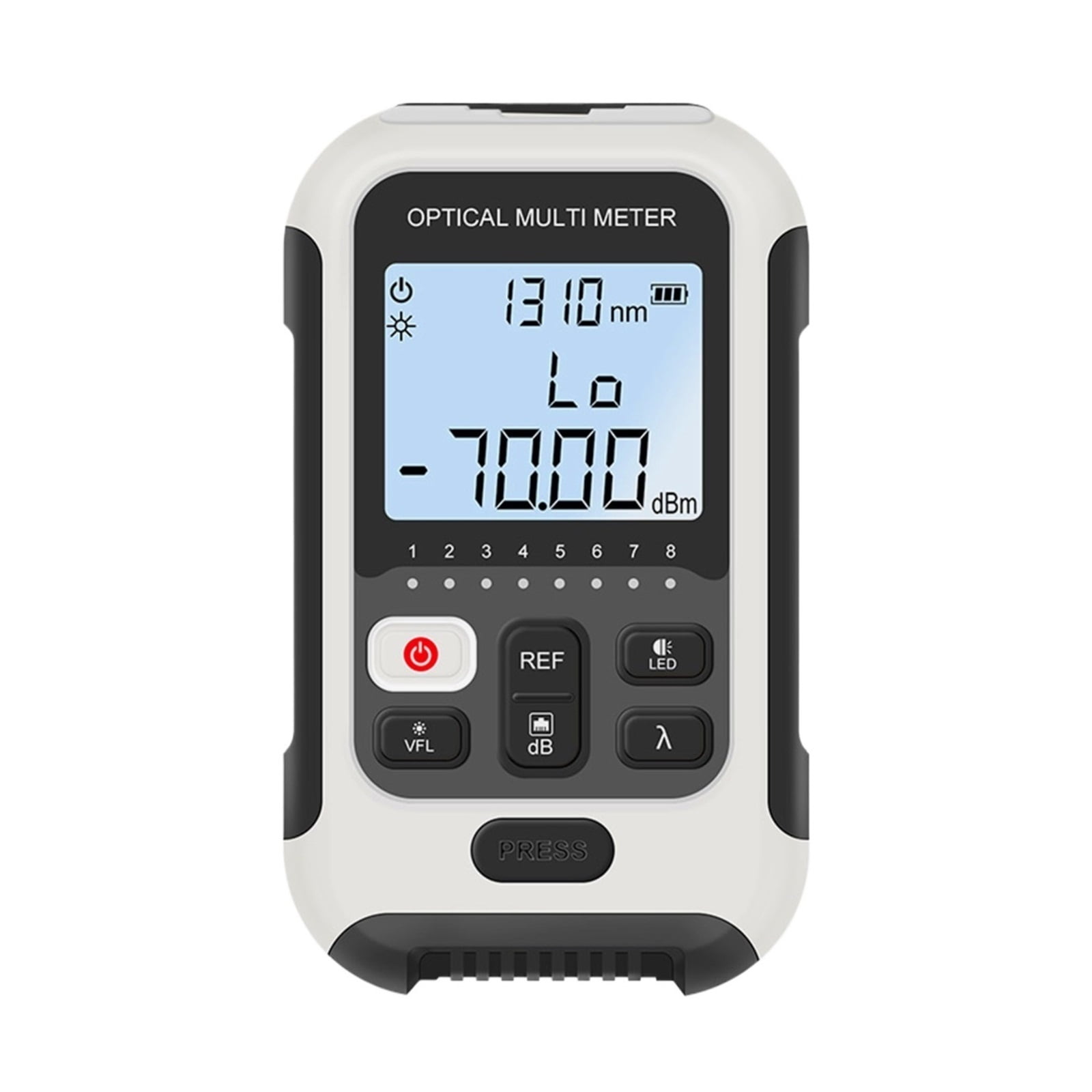 Optical Power Meter FTTH-70~+10dBm Optical Fiber Tester SC FC-50~+26dBm ...