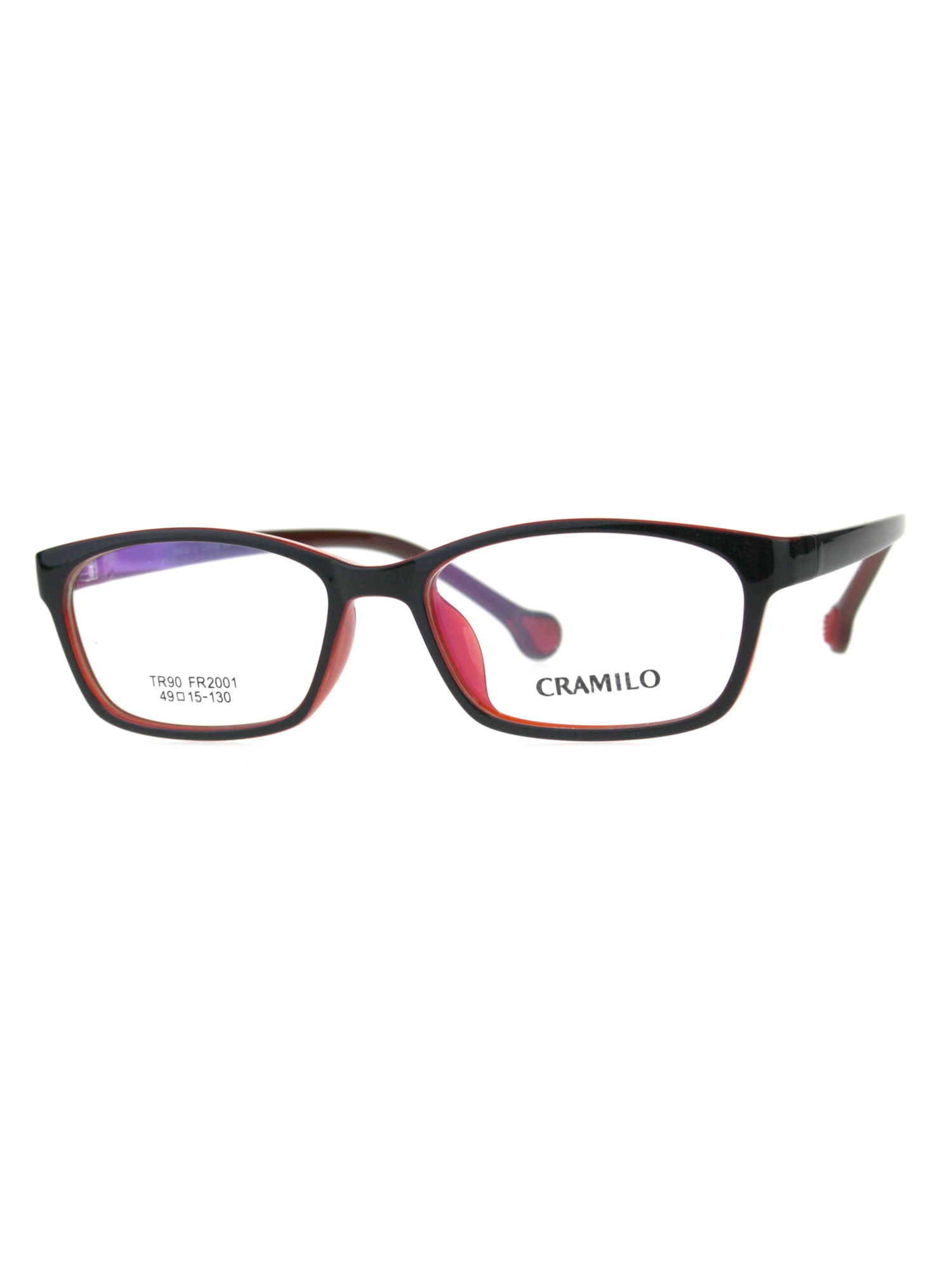 Optical Quality Pop Color Rectangular Plastic Narrow Eyeglasses Frame ...