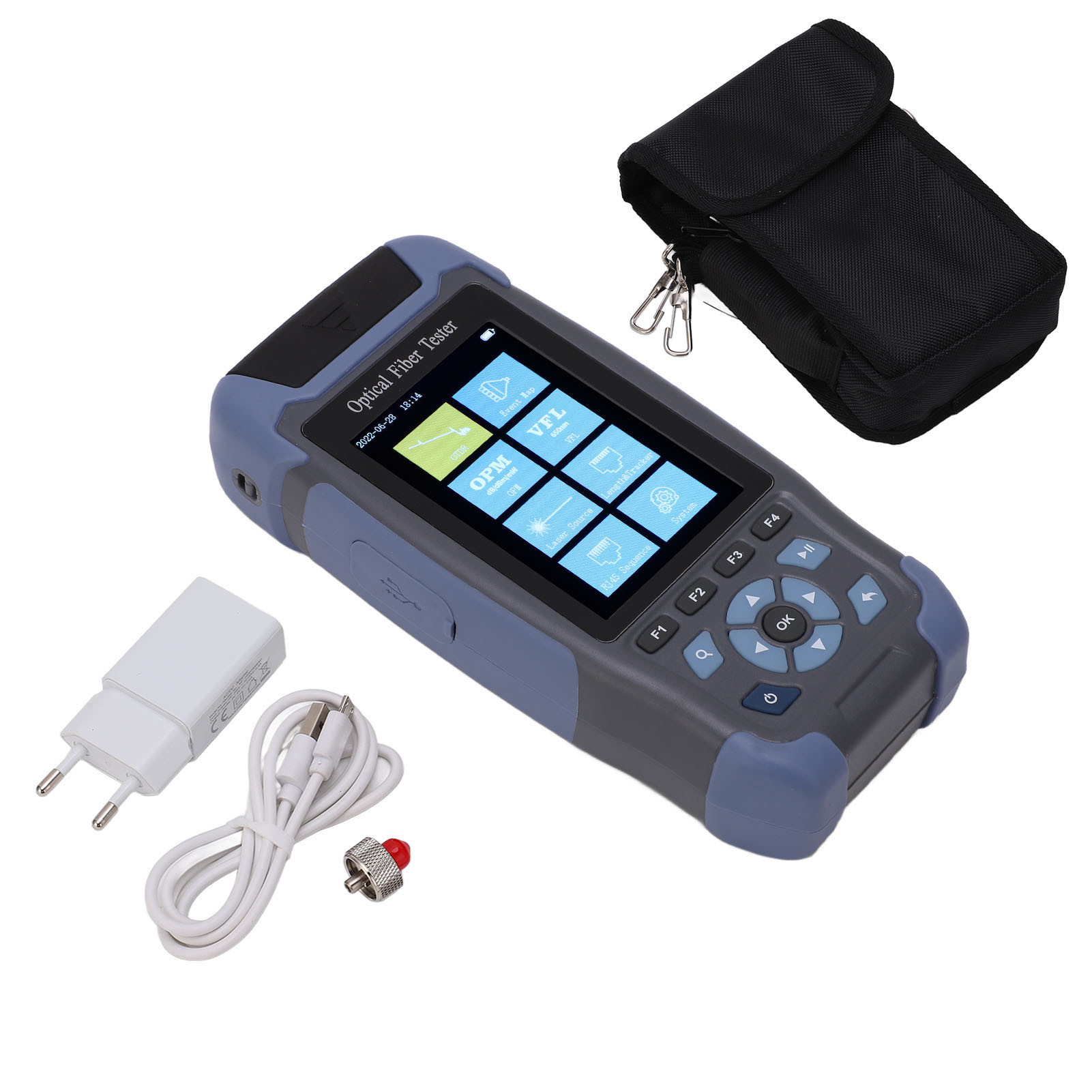 Optical Time Domain Reflectometer 9 in 1 Dual Wavelength 3.5in Color ...