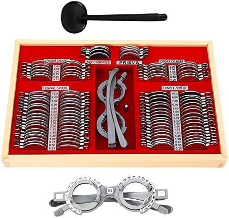 Optical Trial Lens Set 104 pcs/set Precise Optical Lens Optometry Kit ...