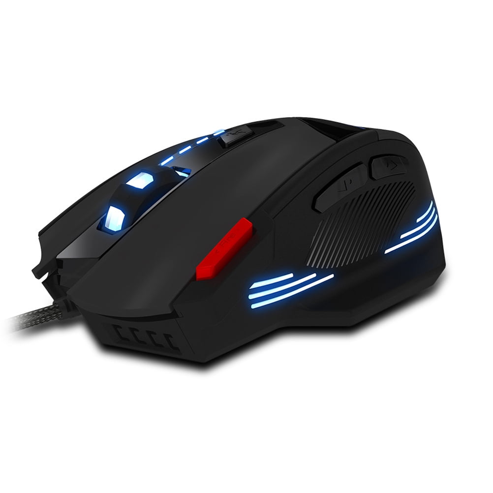 Optical USB Wired Gaming Mouse 7 Buttons 7200 DPI Professional Gaming ...