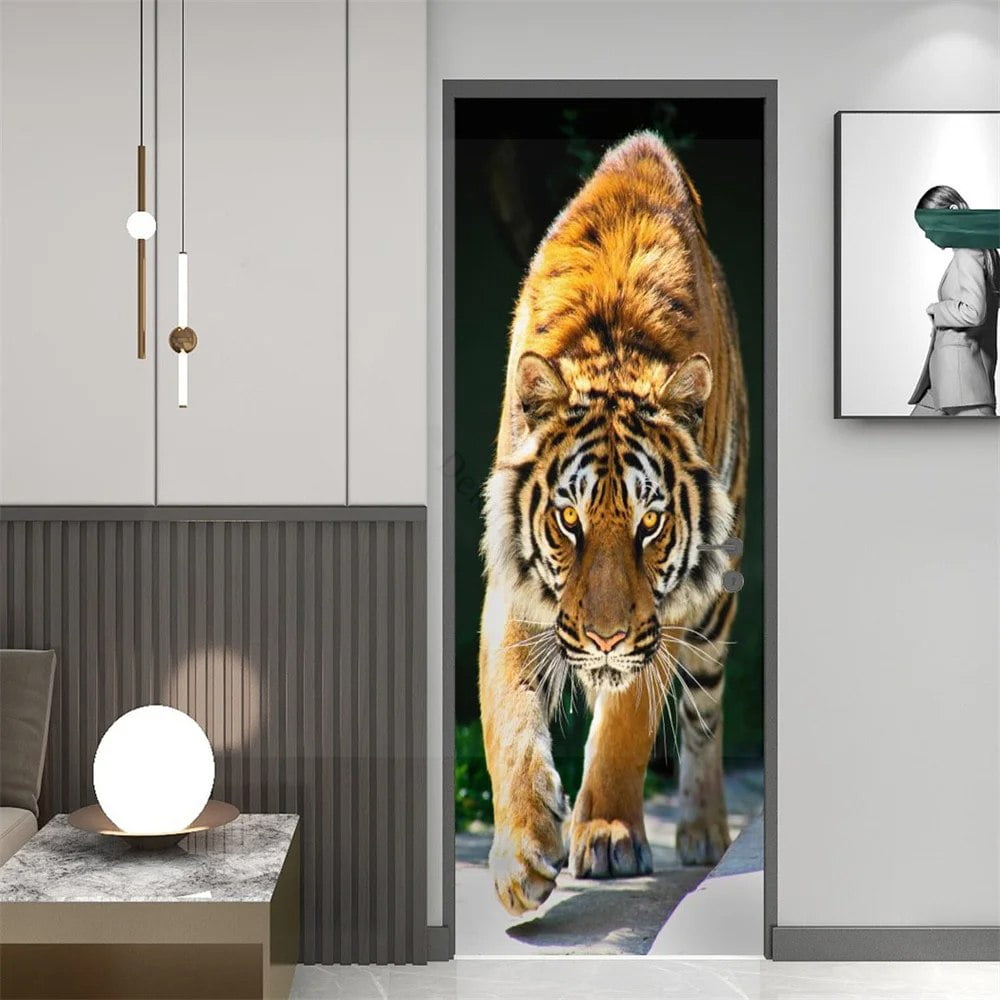 Optical n Vinyl Door Sticker Doors Wallpaper Stickers Porte Autocollant ...