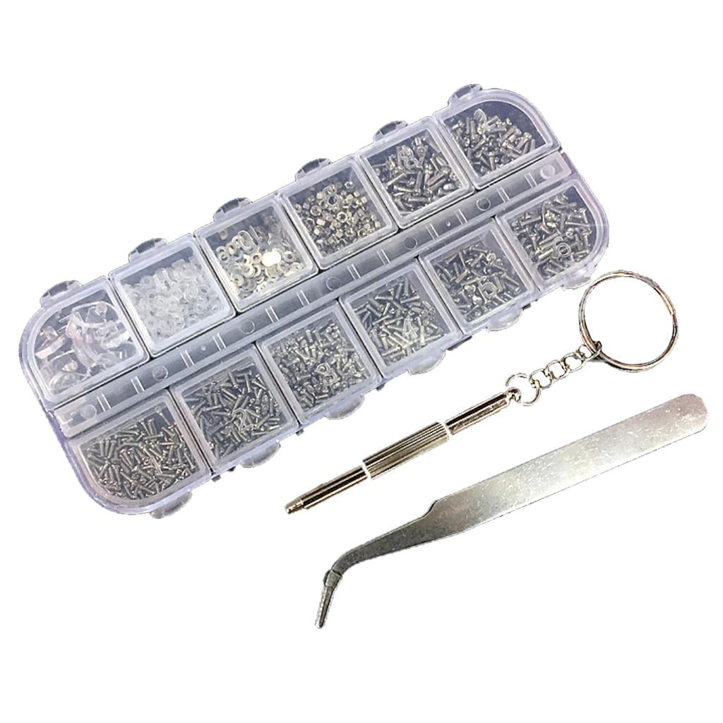 Optician Screw Nut Assortment for Glasses Eyeglass Watch With Tools ...