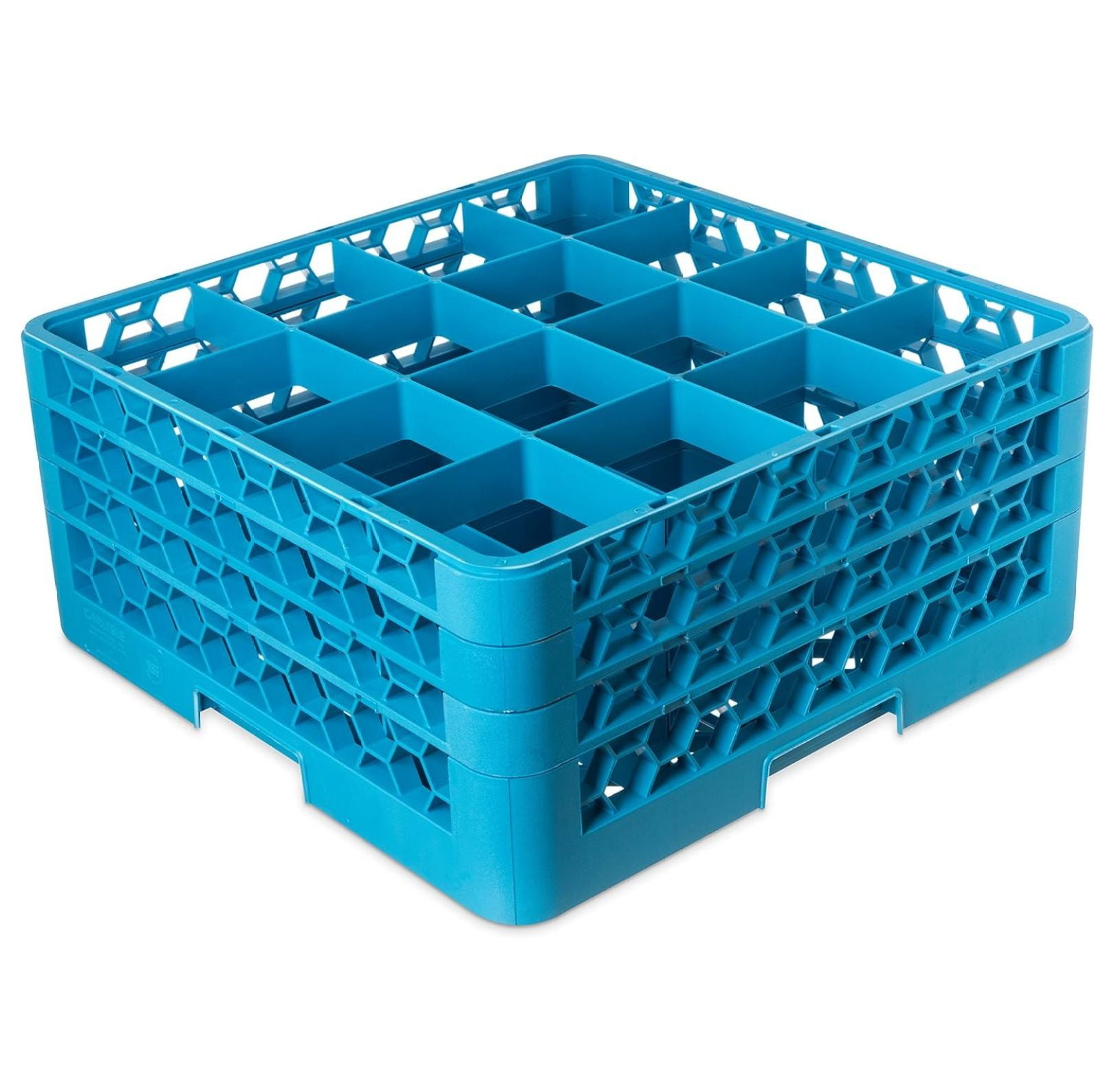 Opticlean Glass Rack 16 Compartments with 3 Extenders for Kitchens and ...