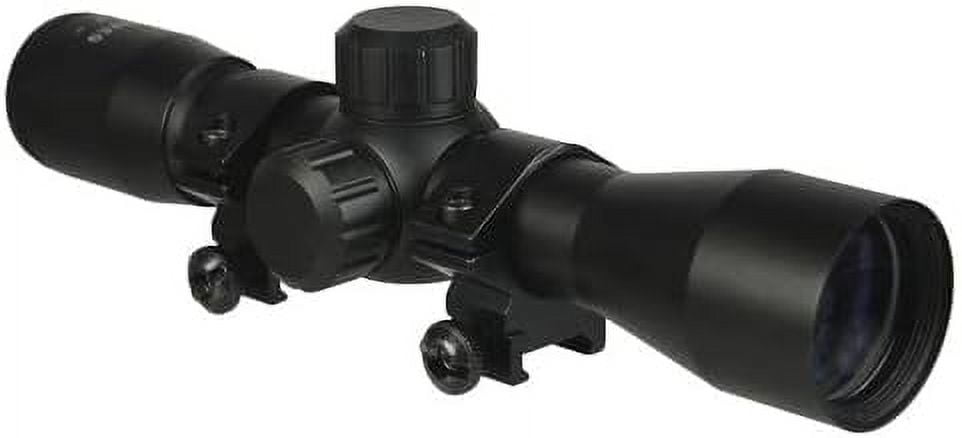 Optics Kit with Compact 4x32 Rifle Scope + Ring Mounts Fits Weaver ...