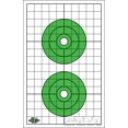 25 EZ2C Red dot optics - Two 6" Bullseyes paper target 11"x17" USA Made ...