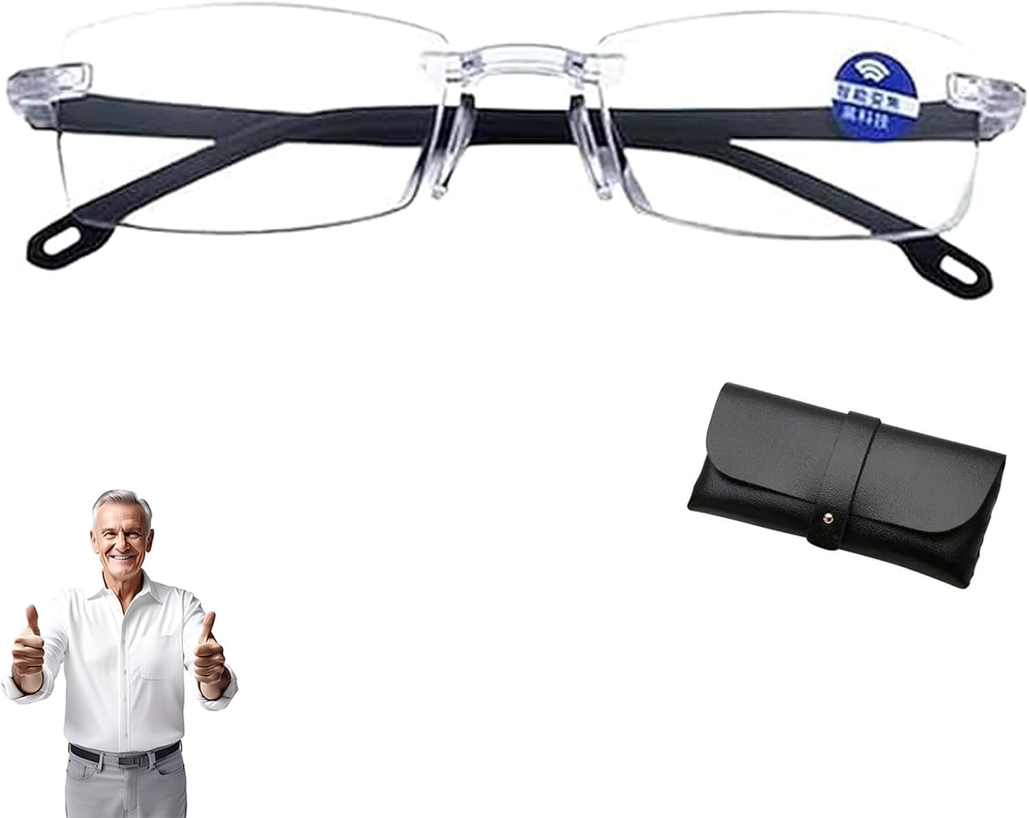 Opticx Self Adjusting Glasses, Auto Focus Intelligent Zoom Anti-Blue ...