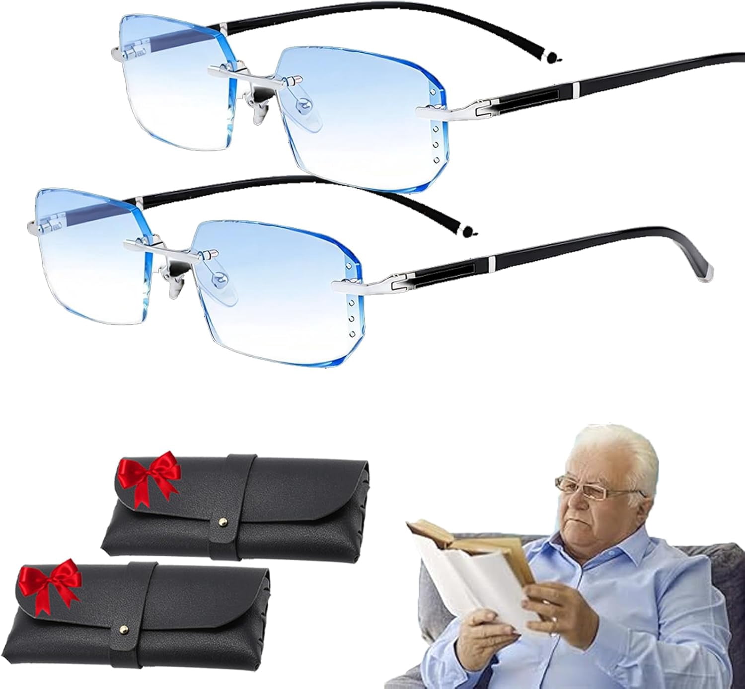 Opticx Self Adjusting Glasses, Opticx Intelligent Zoom Anti Blue Light ...