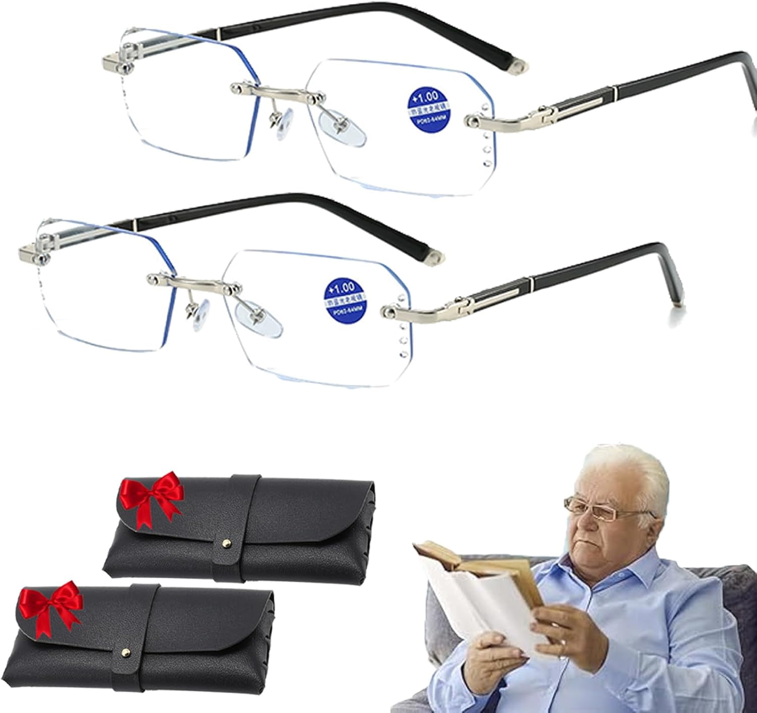 Opticx Self Adjusting Glasses, Opticx Intelligent Zoom Anti Blue Light ...