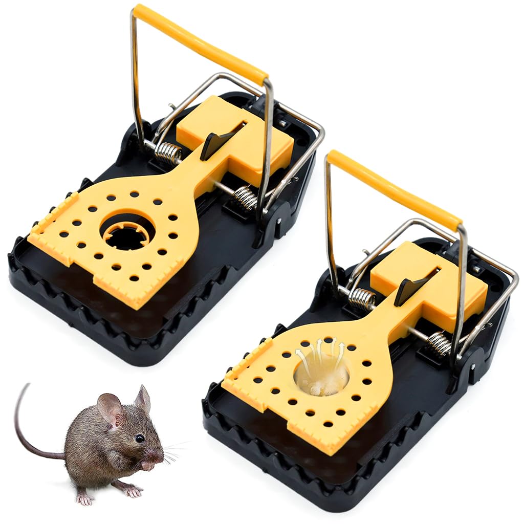 Optifit® 2Pcs Rat Traps For House Garden Patio, Reusable Mouse Traps ...