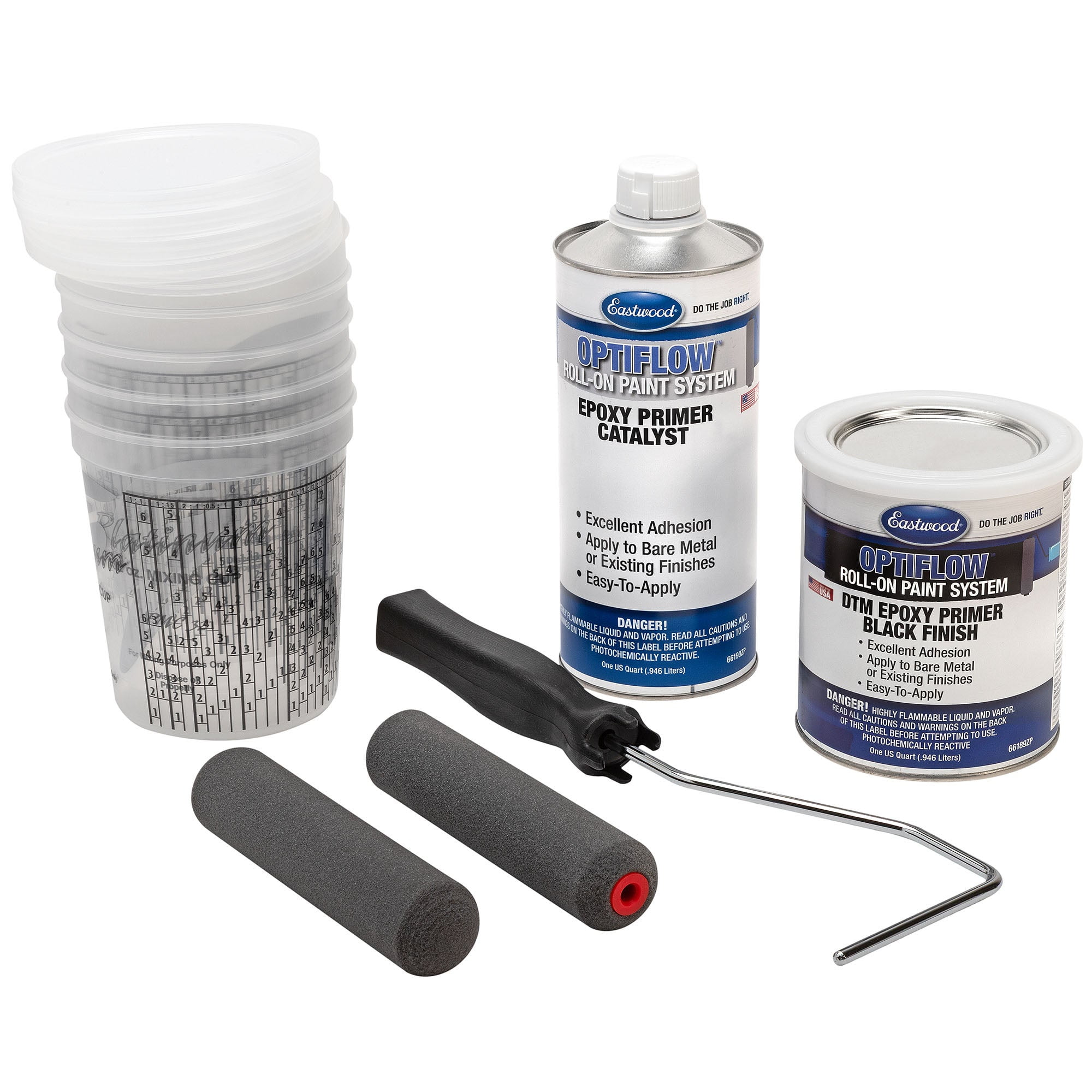 Optiflow Epoxy Primer Starter Kit Automotive Roll-On Paint Black ...
