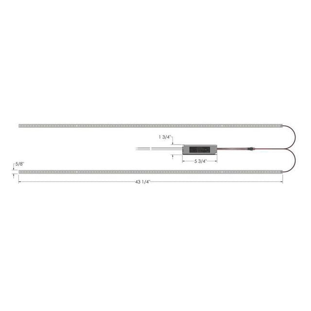 Optilumen RKS 4 Ft. 40W 4000K Fluorescent to LED Ceiling Light Fixture ...
