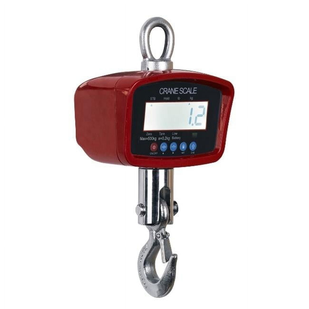 Optima Scales General Purpose Crane Scale - 2000 lbs x 1 lb. LCD ...