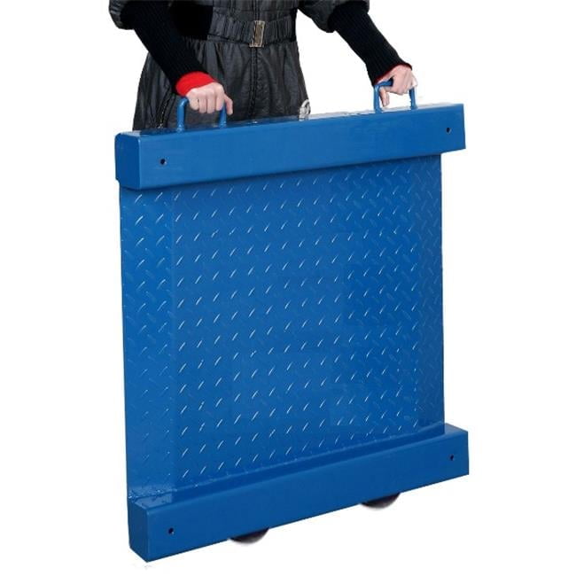 Optima Scales Low Profile Portable Drum Scale - 2000 x 0.5 lb Checkered ...