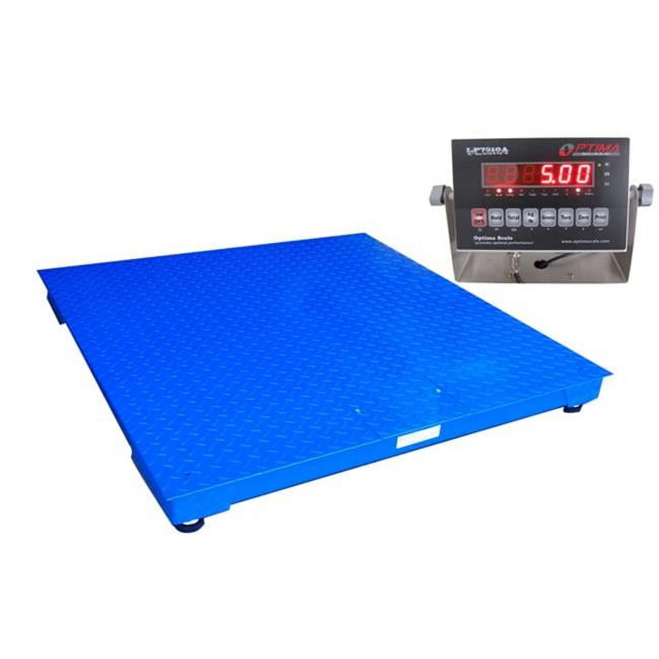 Optima Scales NTEP Heavy Duty Pallet Scale - 4 x 4 ft.- 5000 x 1 lb ...