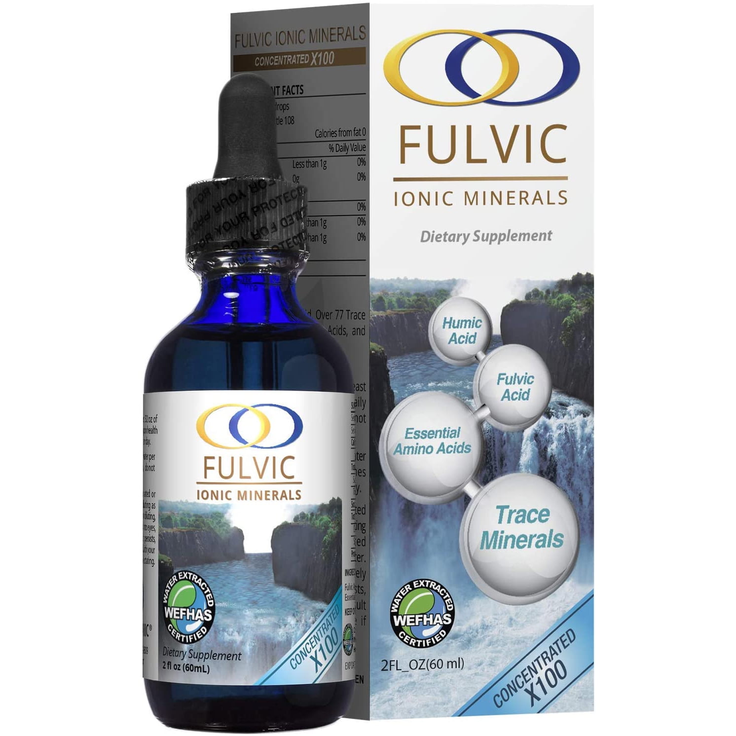 Optimally Organic Fulvic Ionic Acid X100 - Liquid Drops with 77 Plant ...