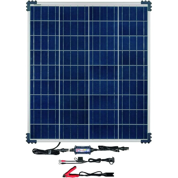 Optimate Solar + 80W Solar Panel, TM-523-8, Solar Pulse Charger, Tester ...