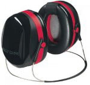 Optime 105 Earmuffs, 29 dB NRR, Black/Red, Behind the Head (4 Pack ...
