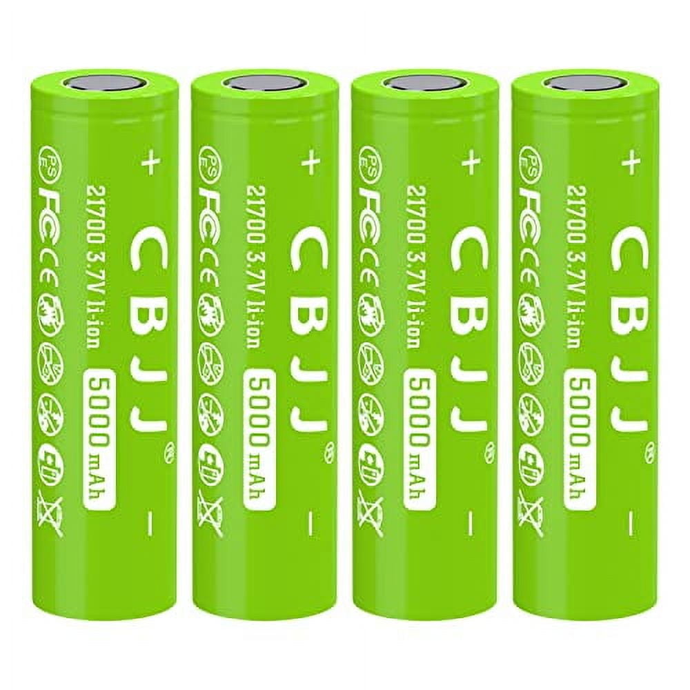 Optimized 21700 Rechargeable Battery - 5000mAh, 3.7V - Walmart.com