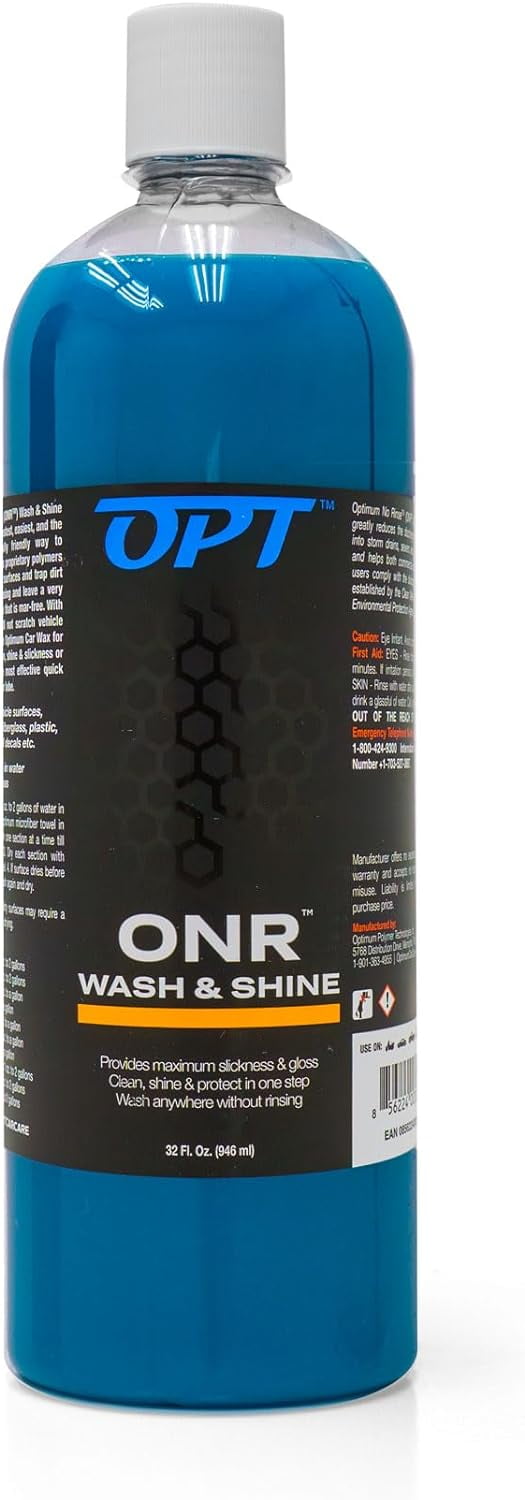 Optimum No Rinse ash and Shine Version 5 - ONR Rinseless Car ash Soap ...