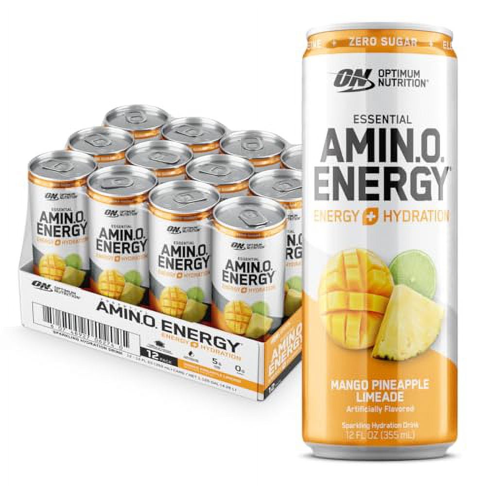 Optimum Nutrition Amino Energy Sparkling Hydration Drink, Electrolytes ...