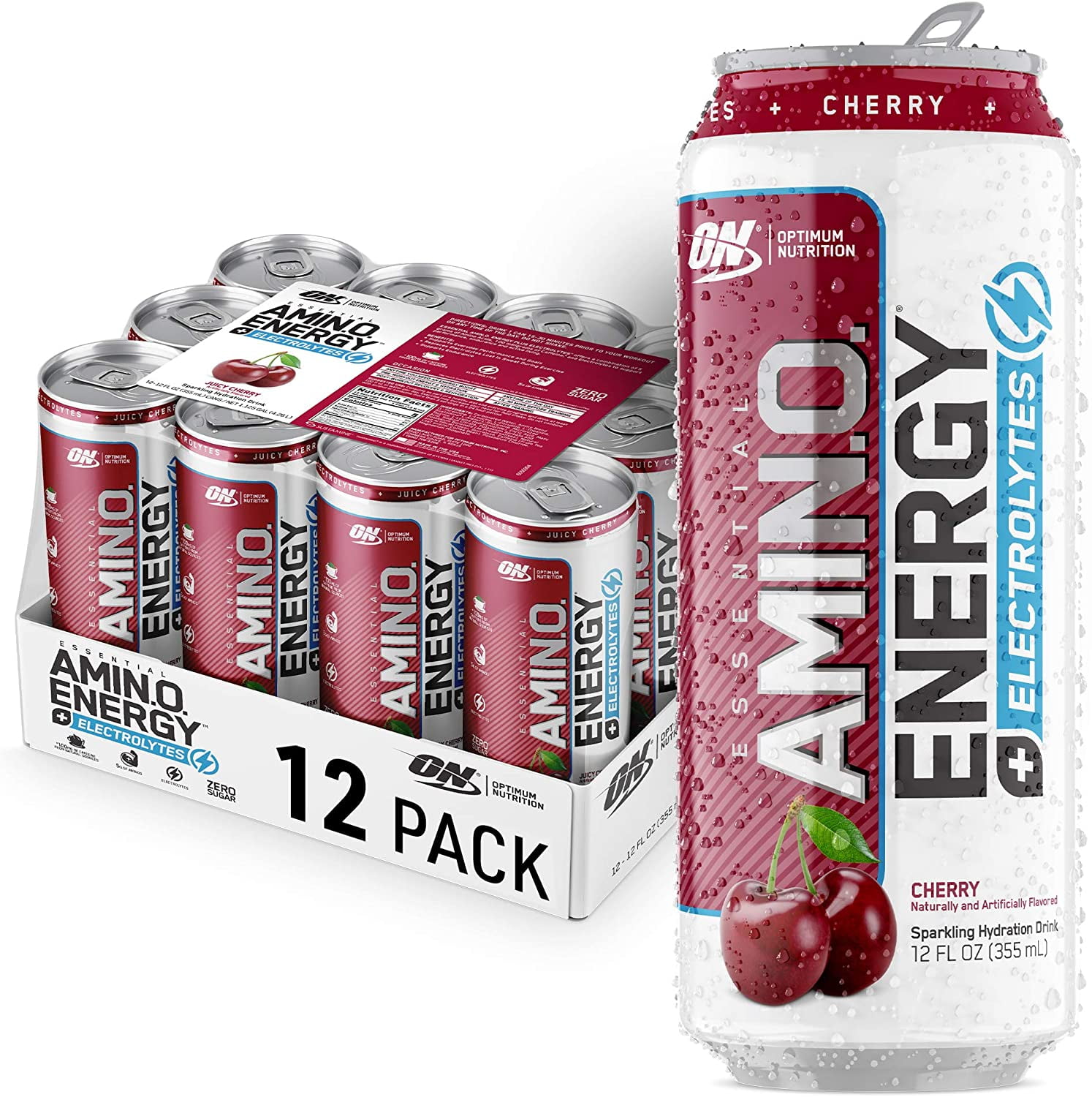 Optimum Nutrition Essential Amino Energy + Electrolytes Sparkling ...