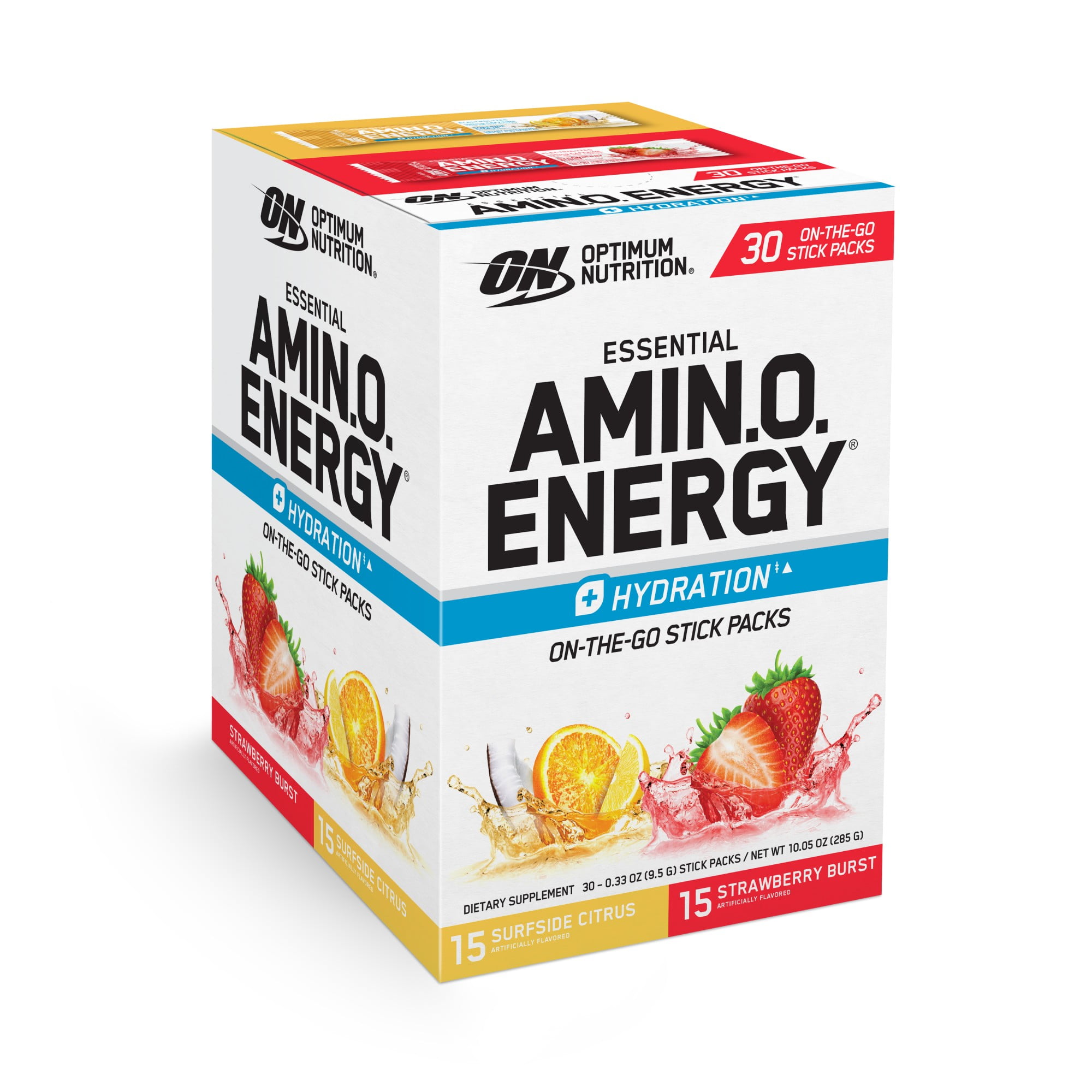 Optimum Nutrition, Energy Powder, 30 Count, Electrolytes Stick Packs ...