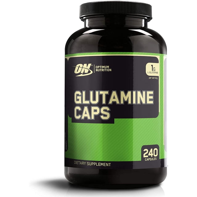 Optimum Nutrition Glutamine Amino Acid Supplement Capsules, 1000mg, 120 ...