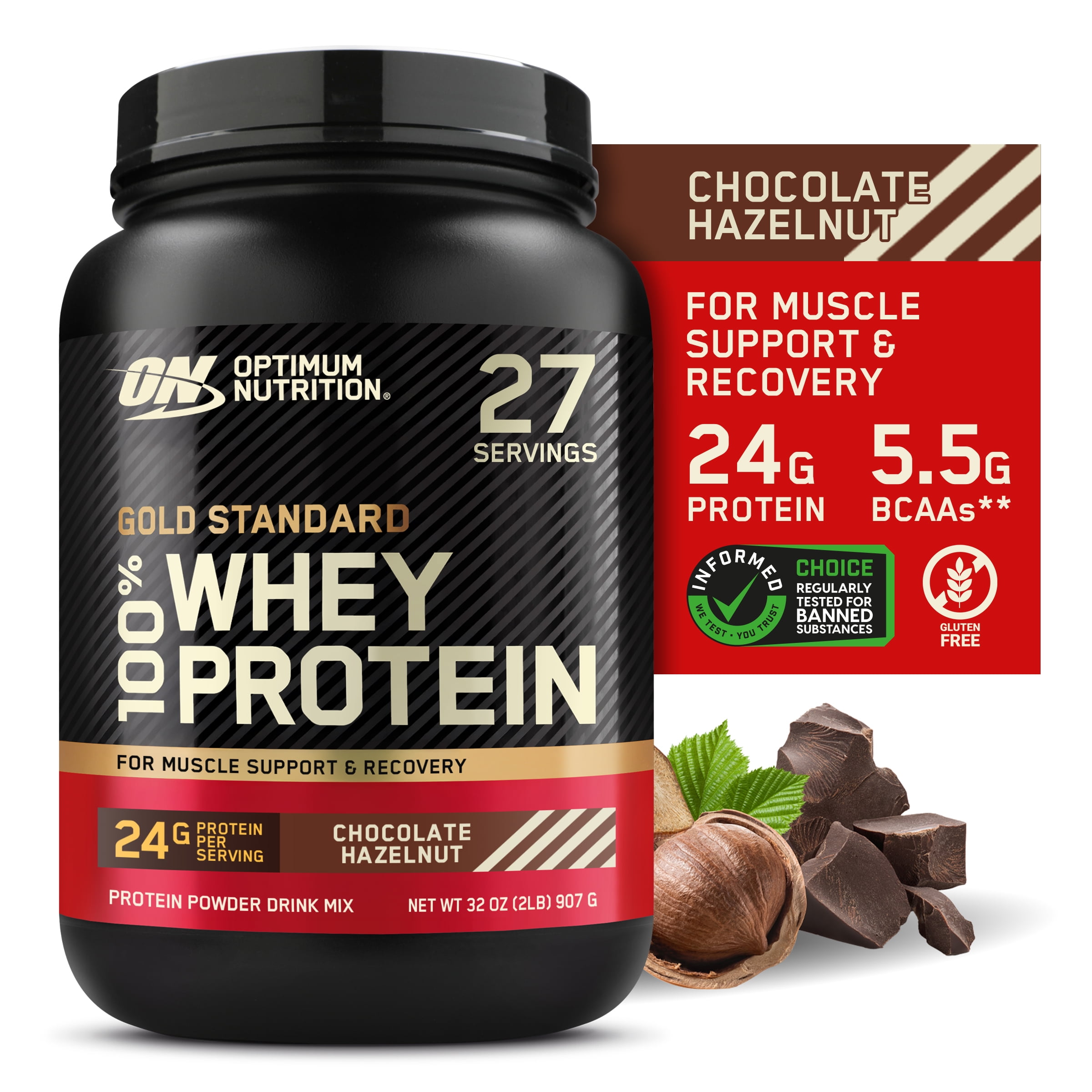 Optimum Nutrition Gold Standard Whey Protein Powder, Cocoa Isolate ...