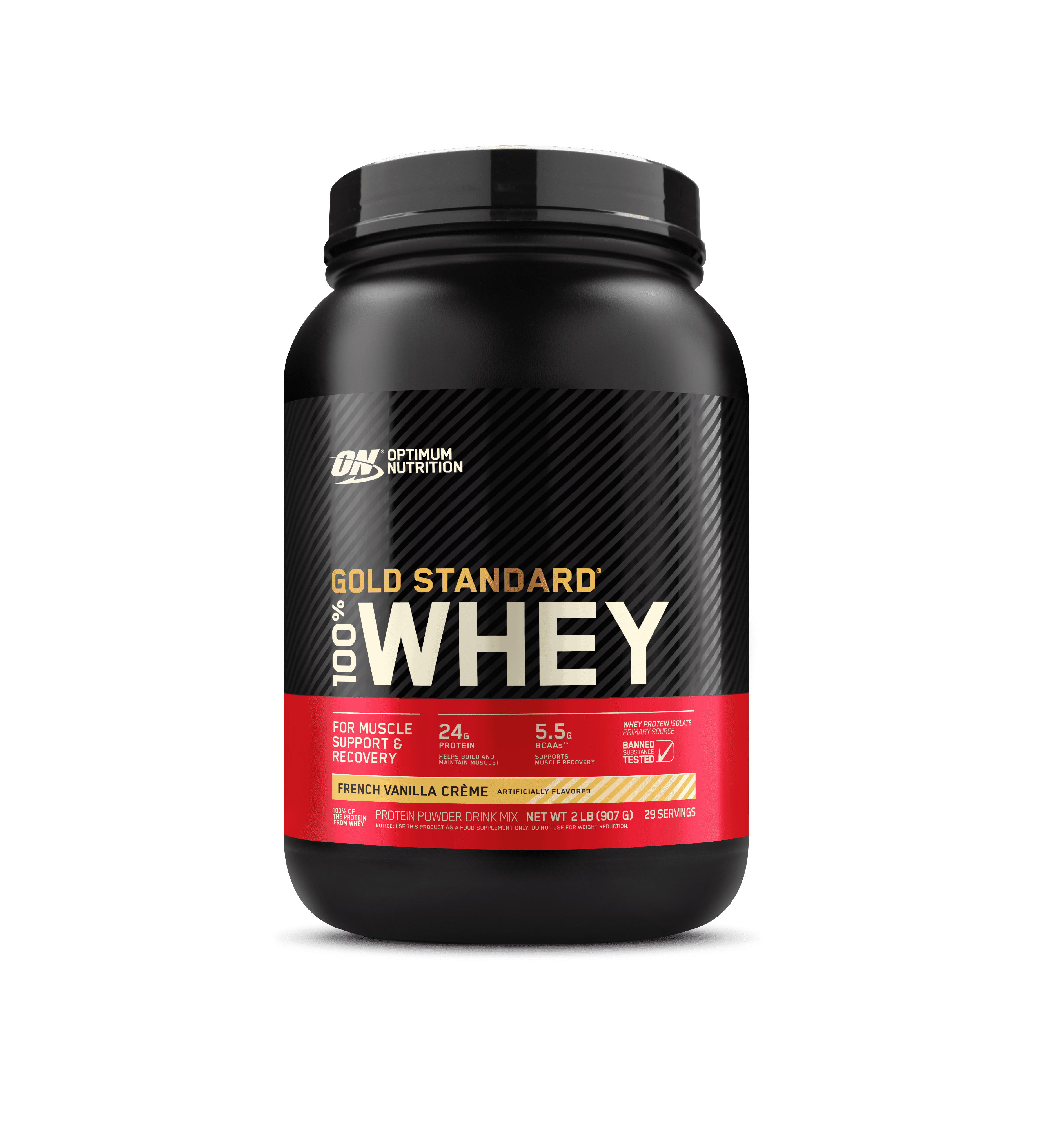 Optimum Nutrition, Gold Standard 100% Whey Protein Powder, French ...
