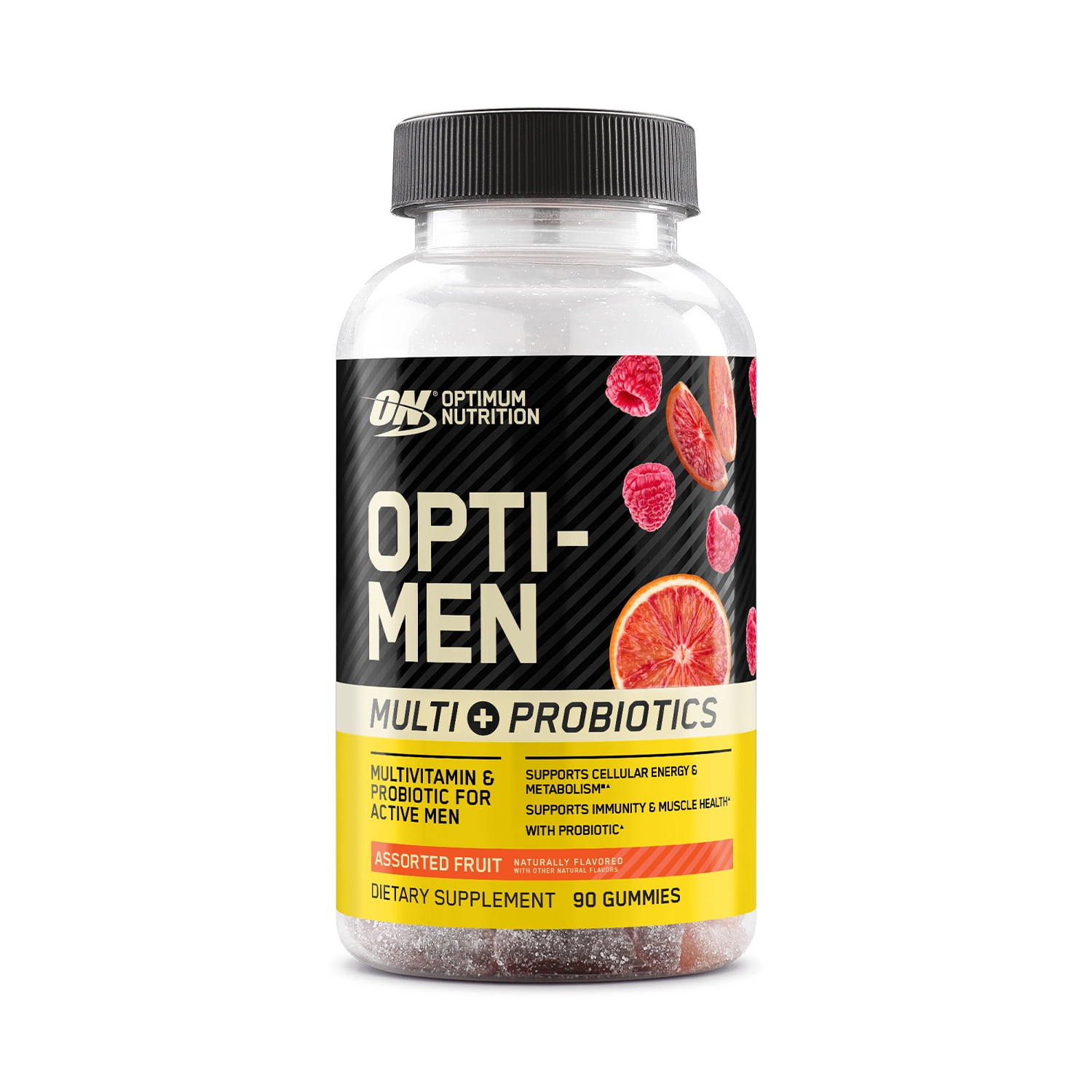 Optimum Nutrition Opti-Men Performance Multivitamin + Probiotic Gummies ...