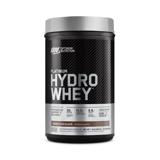 Optimum Nutrition Platinum Hydrowhey Protein Powder, Turbo Chocolate ...