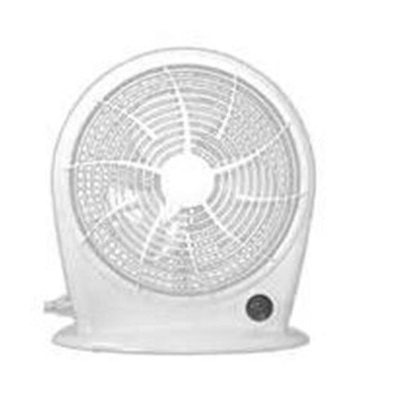 Optimus 10 in. Personal Fan Stylish 3 Speed Energy - White - F1030 ...