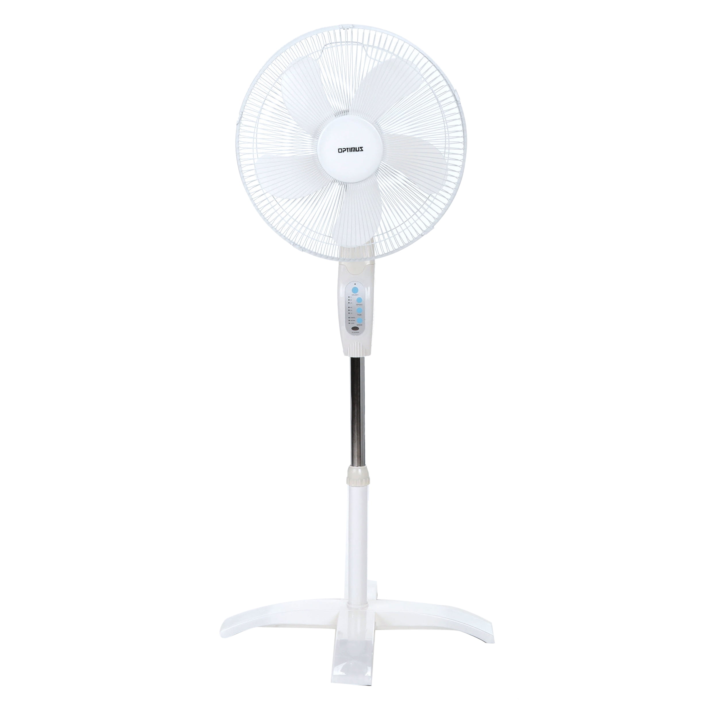 Optimus 16" Wave Oscillating Stand 3-Speed Fan, Model F-1760, White ...