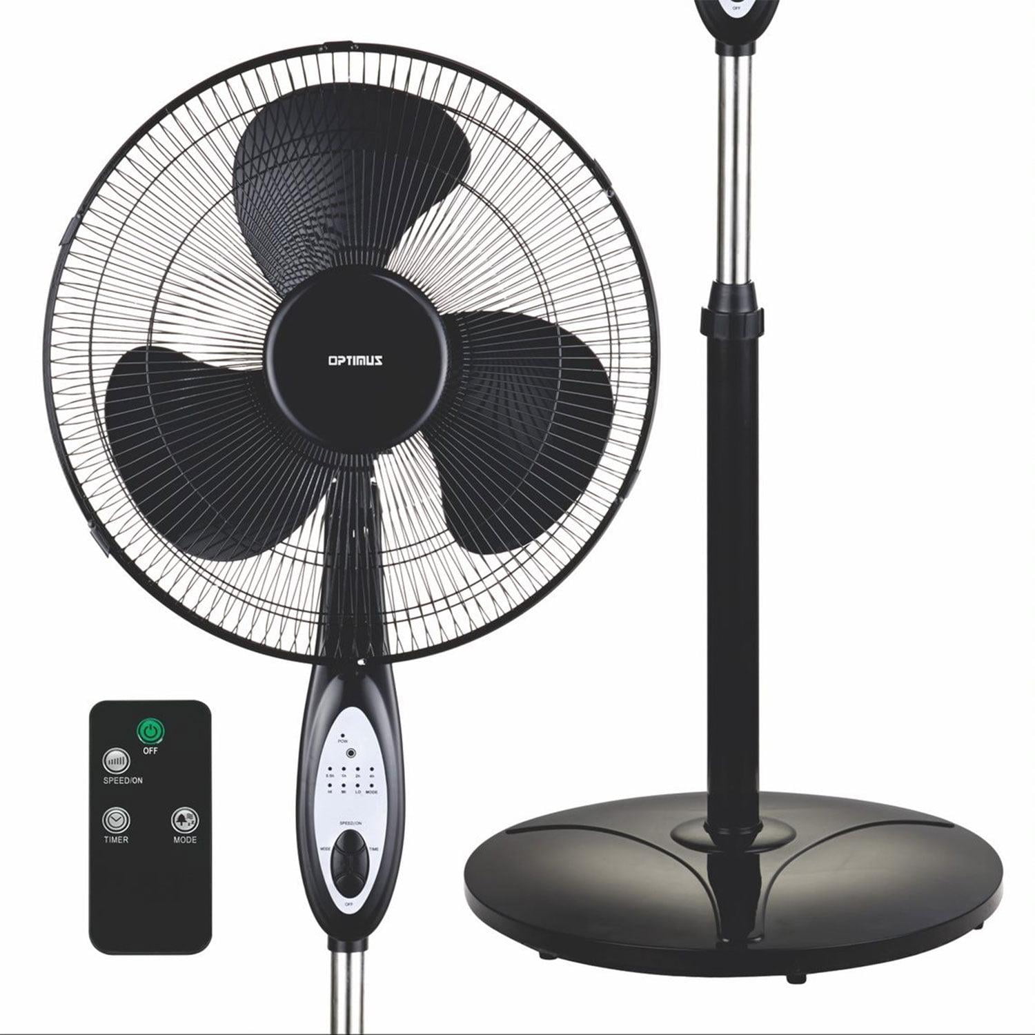 Optimus 16" Oscillating Stand Fan with Remote Control, 2 pack - Walmart.com