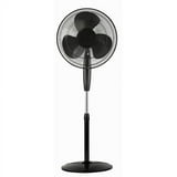 Optimus 18" Black Oscillating Stand Fan with Remote Control - Walmart.com