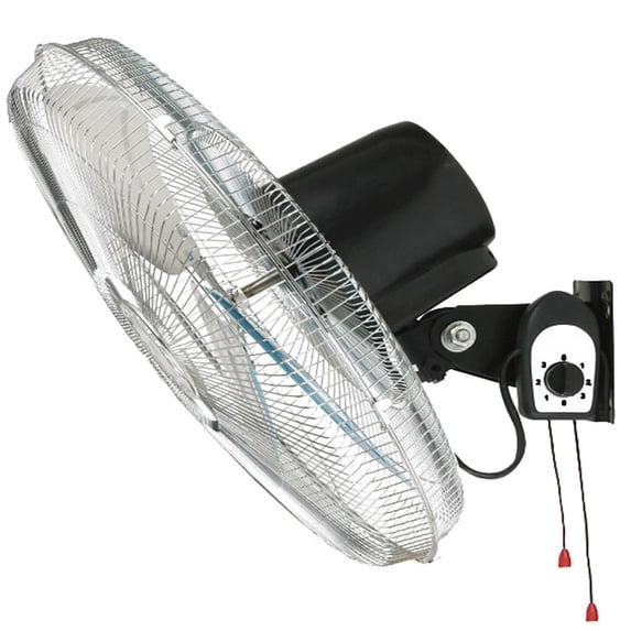Optimus 18 Inch 3 Speed Industrial Oscillating Wall Mount Fan - Walmart.com