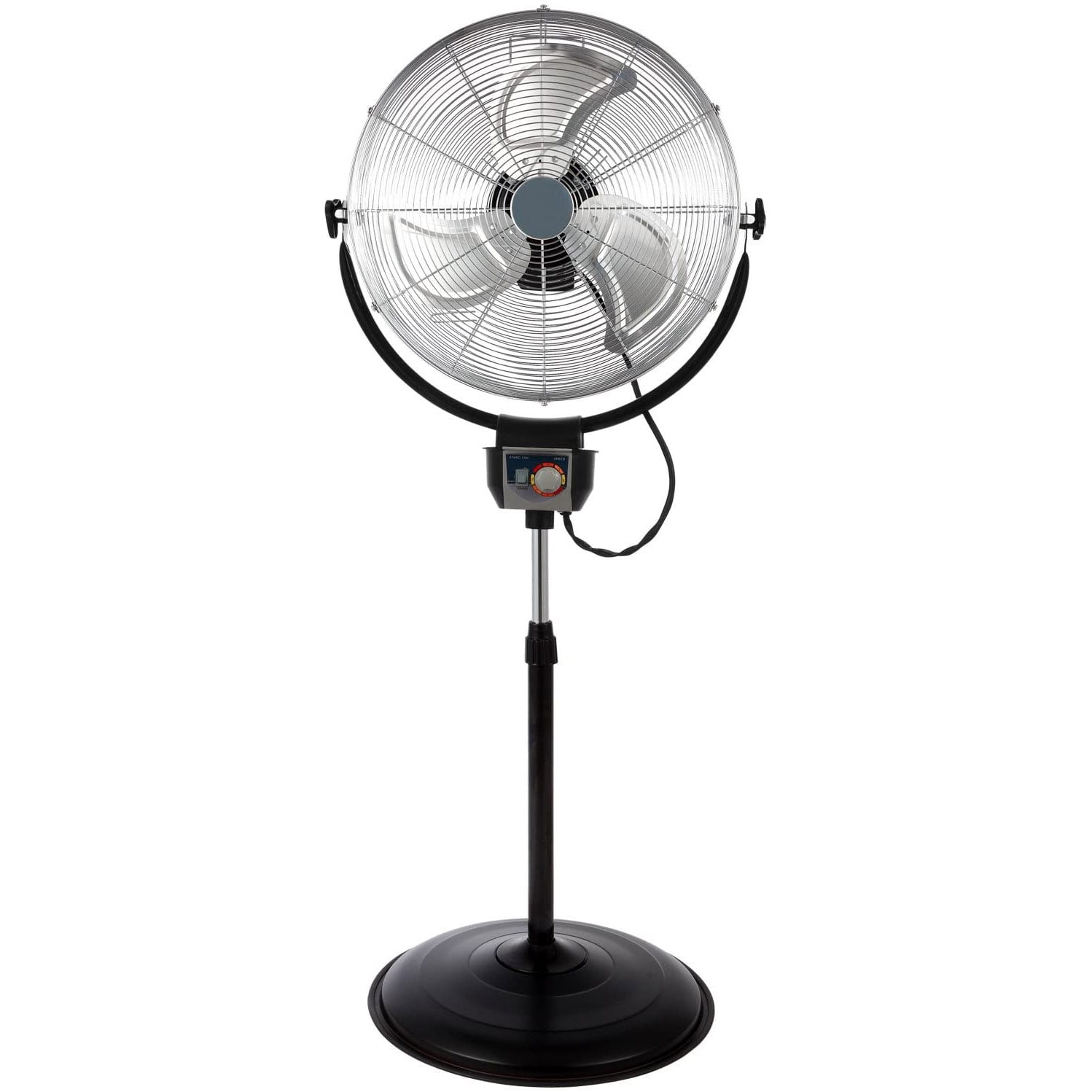 Optimus 20 Inch High-Velocity Industrial Metal Pedestal Fan with ...