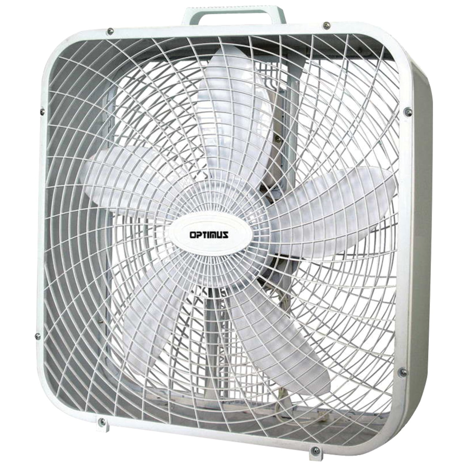 Optimus 20 inch Box Fan - White - Walmart.com
