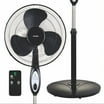 Optimus 18" Black Oscillating Stand Fan with Remote Control - Walmart.com
