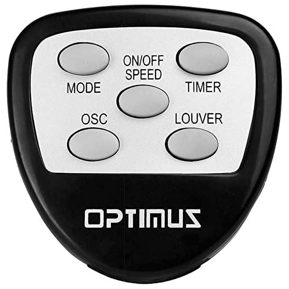 Optimus F-7508 14" Louver Rotating Oscillating Pedestal Air Circulator ...