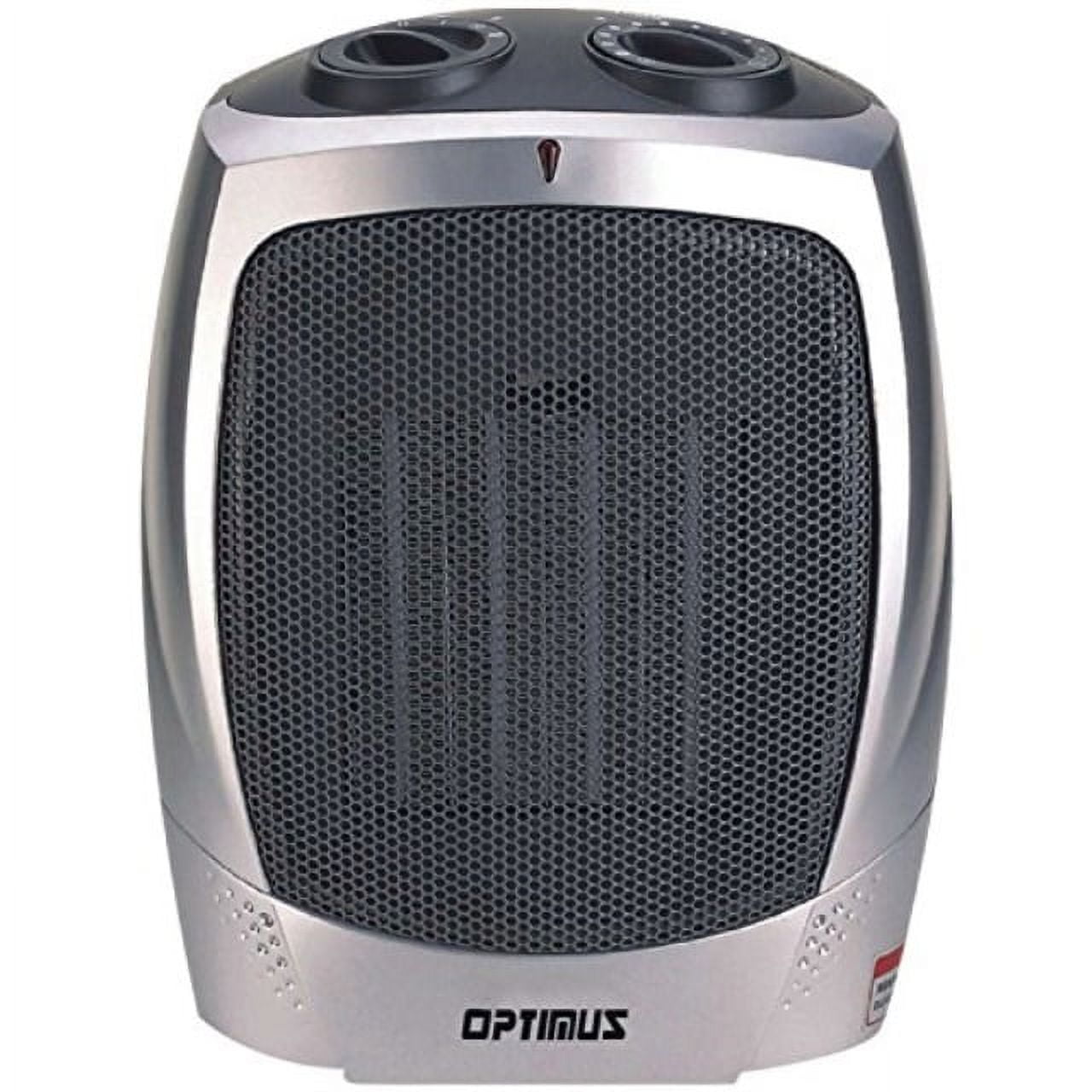 Optimus H-7004 Portable Ceramic Heater with Thermostat, Silver ...