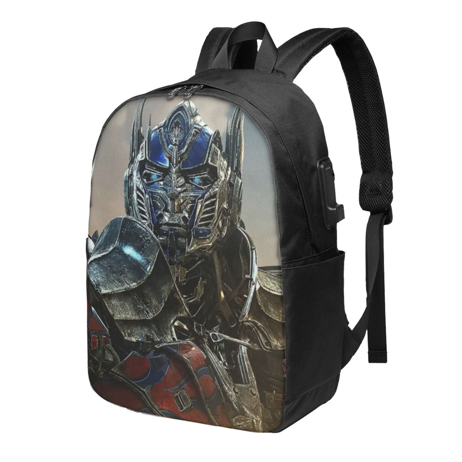 Optimus Prime Backpack with USB Charging Port, 17 Inch Laptop Backpack, Large Capacity Durable ...