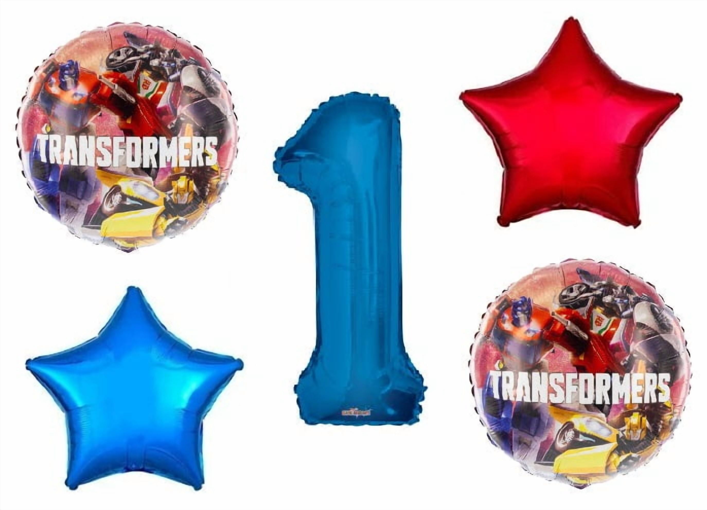 Optimus Prime Bumblebee Transformers 1st Happy Birthday 5 Piece Party ...