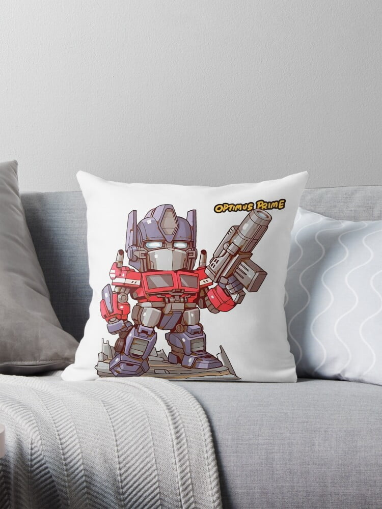 Optimus Prime Chibi - Transformers - Child Chibi Throw Pillow Covers ...