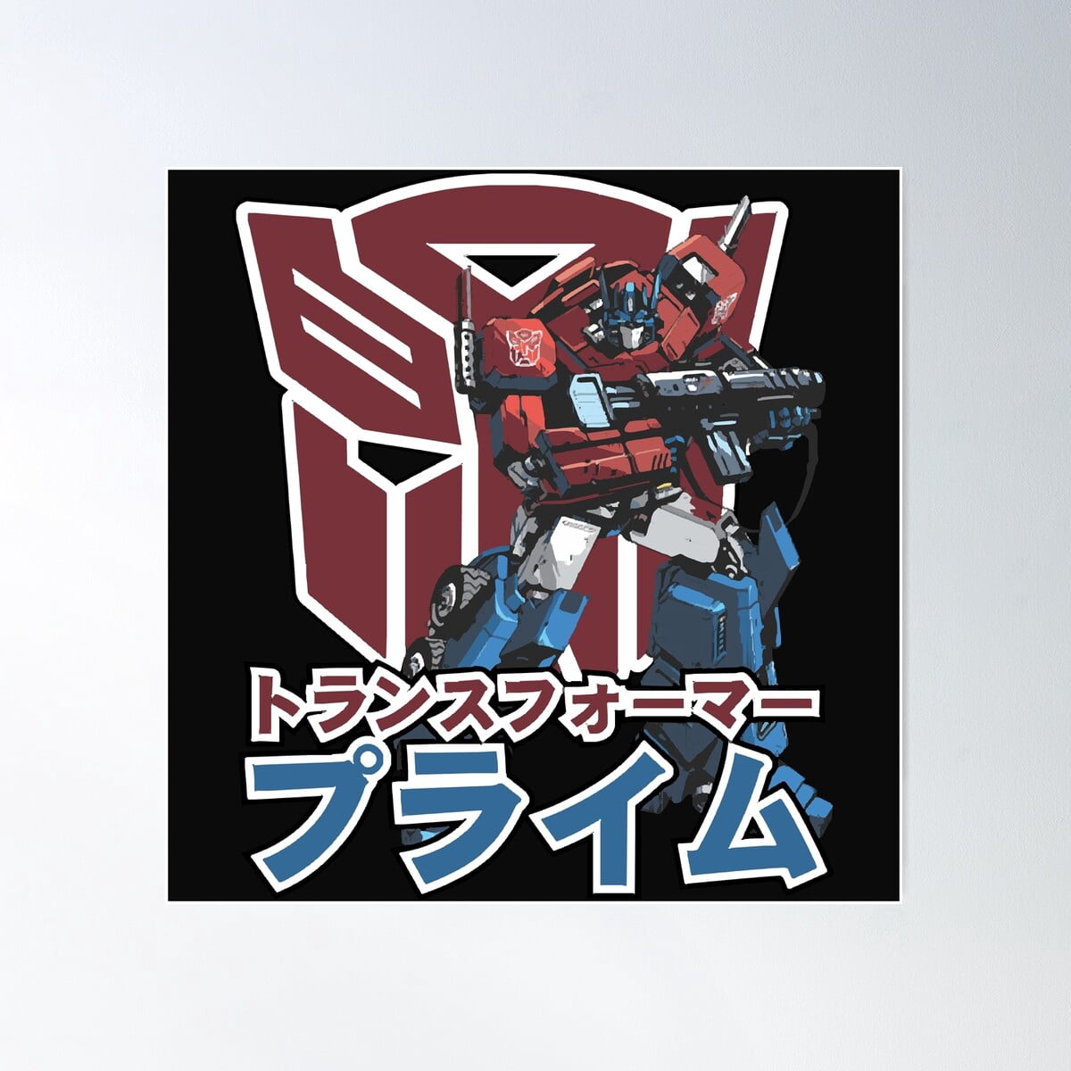 Optimus Prime Poster Wall Art, Modern Wall Decor For Living Room ...