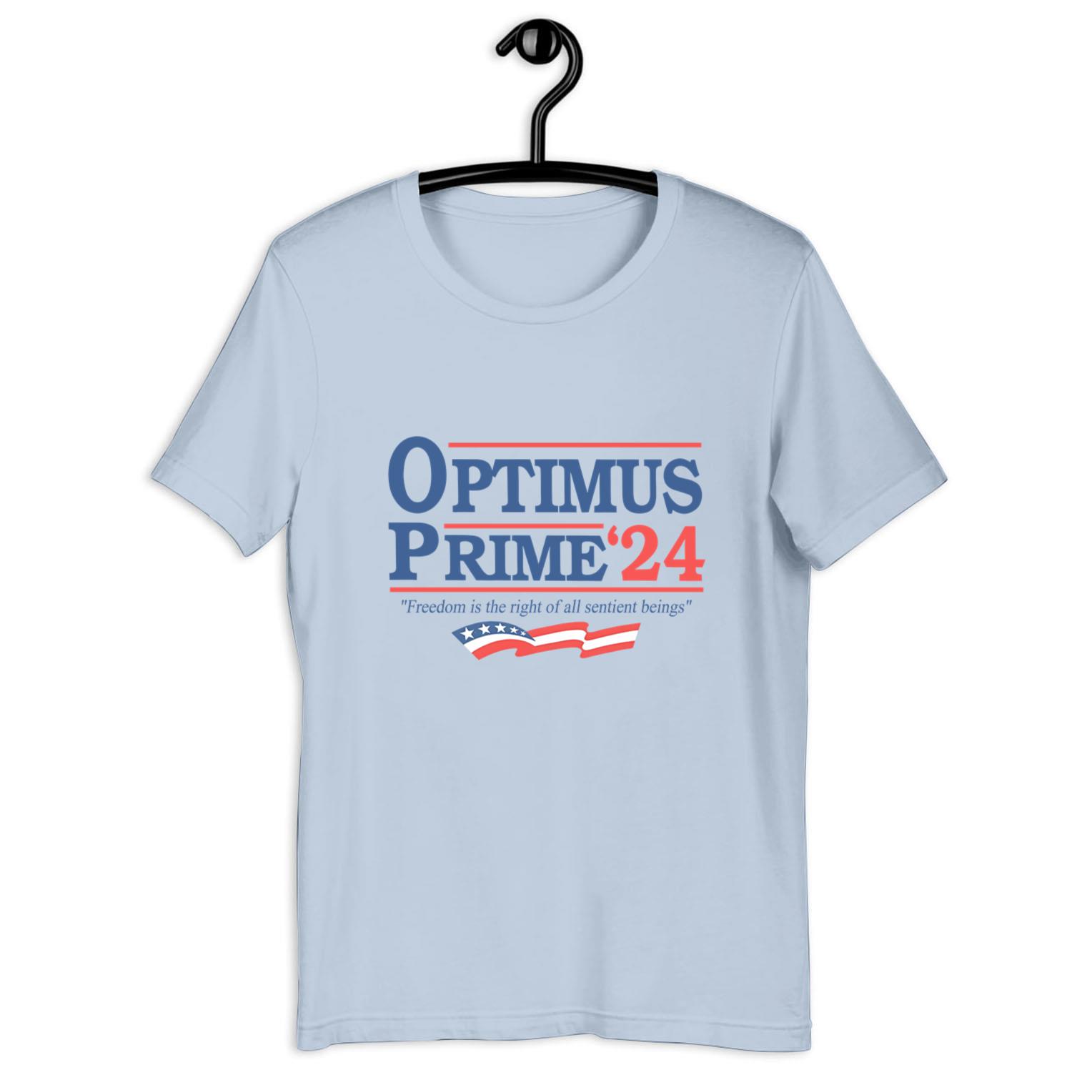 Optimus Prime President Shirt Optimus Prime Vote For President Shirt ...