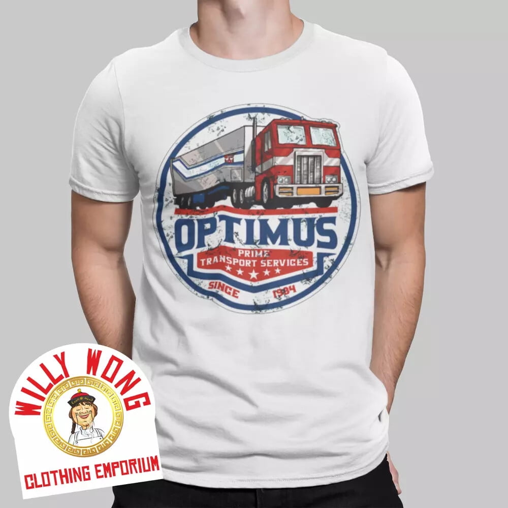 Optimus Prime T-Shirt Transformers Movie Cartoon Tee 100% retro Free ...