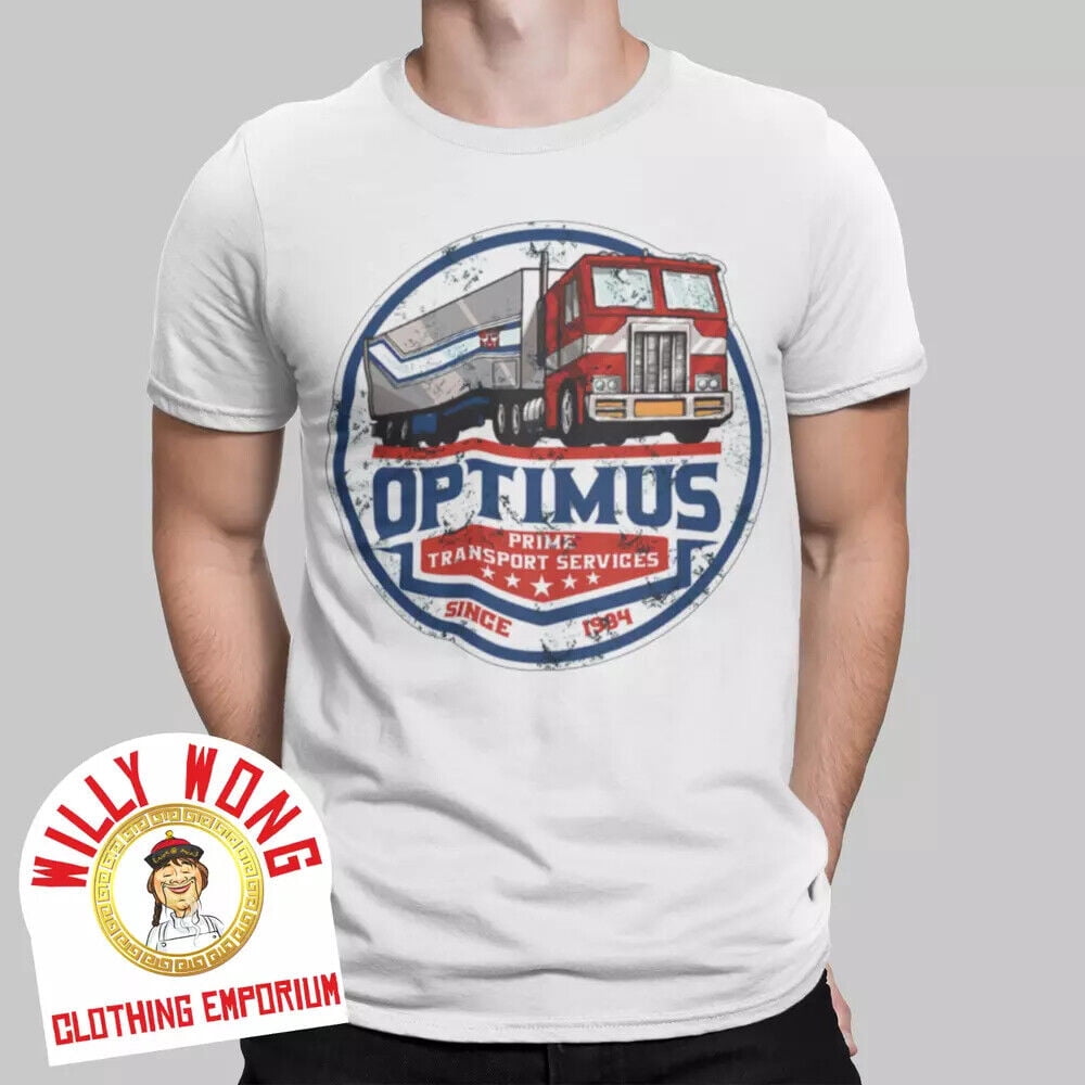 Optimus Prime T-Shirt Transformers Movie Cartoon Tee 100% retro gift S ...